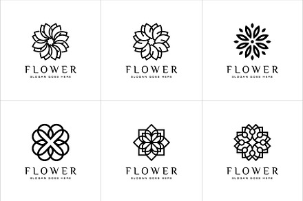 Flower Logo | Branding & Logo Templates ~ Creative Market