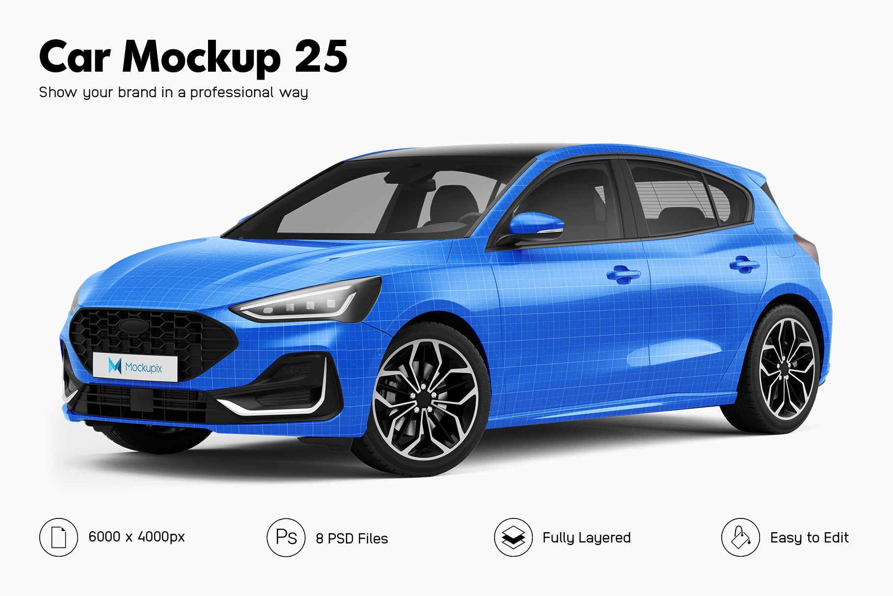 Ford Focus Car Mockup