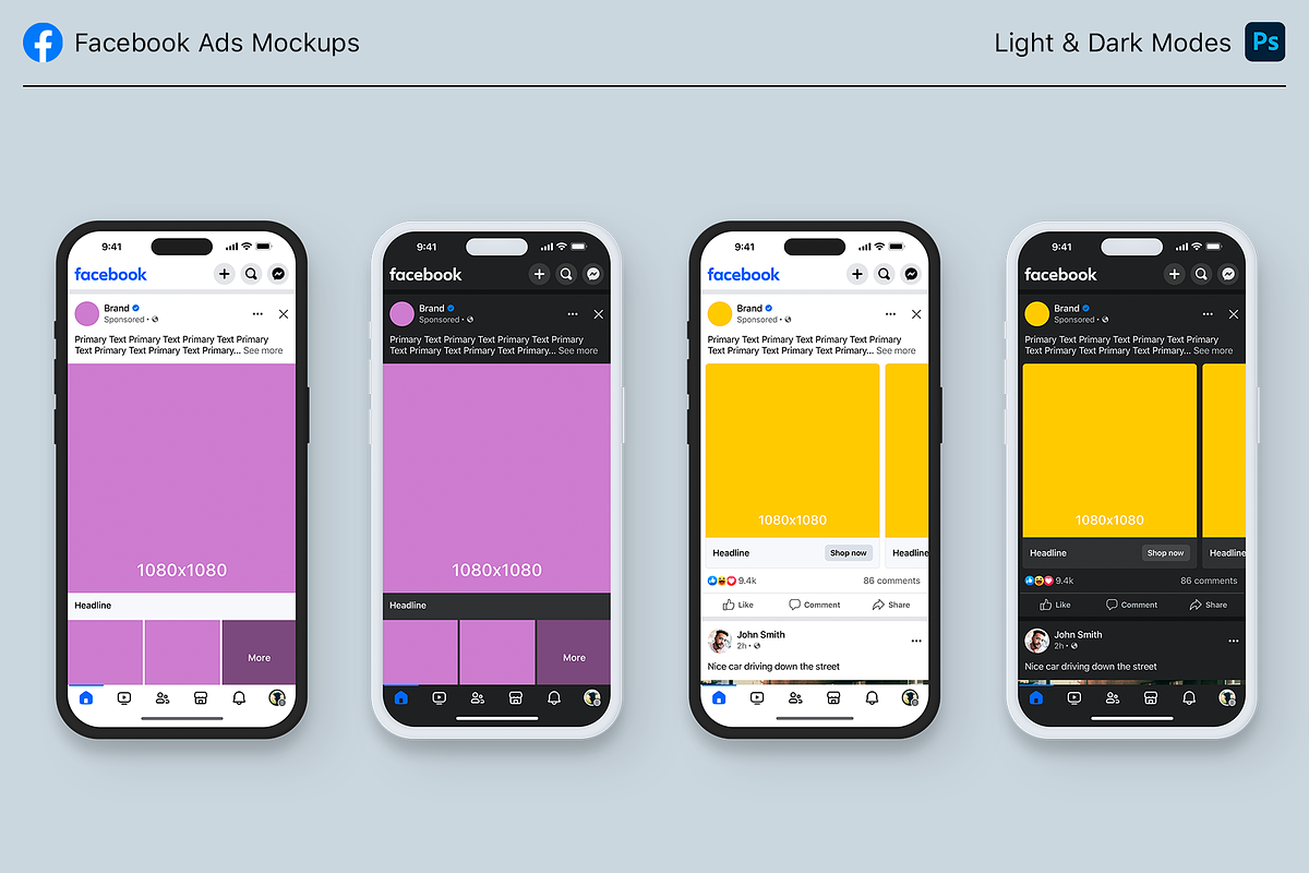Facebook Ads Mockups
