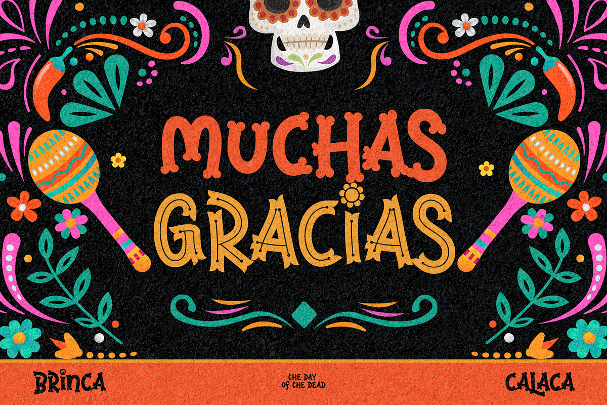 Brinca Calaca - Mexican Display Font