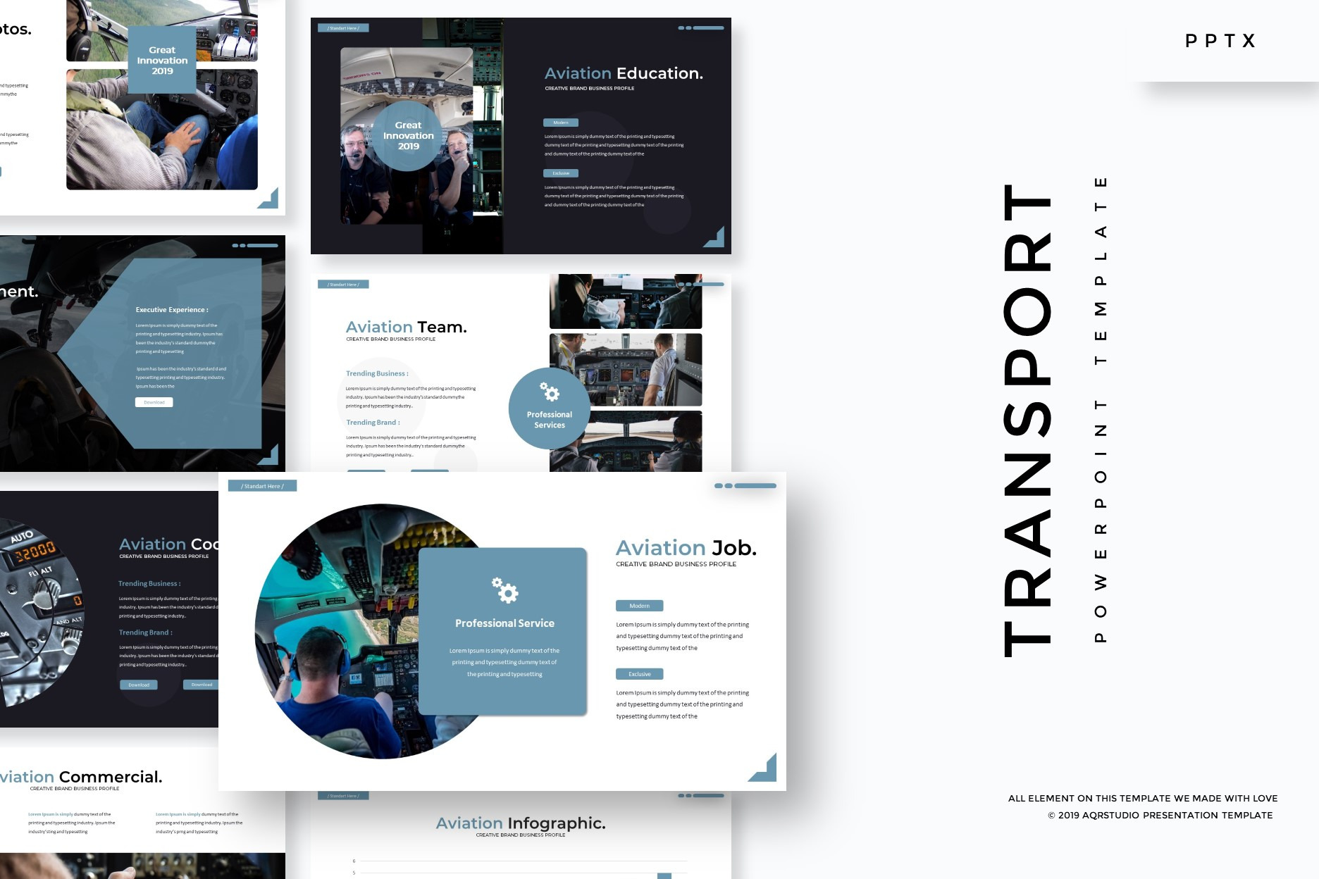 Transport - Powerpoint Template, a Presentation Template by AQR Studio