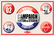 Vintage Campaign Button Templates 02