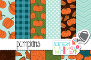 Fall Pumpkin Patterns, a Pattern Graphic by Northern Whimsy Design