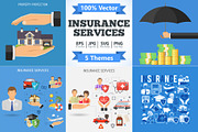 Insurance Services Concepts, an Education Illustration by TAlex