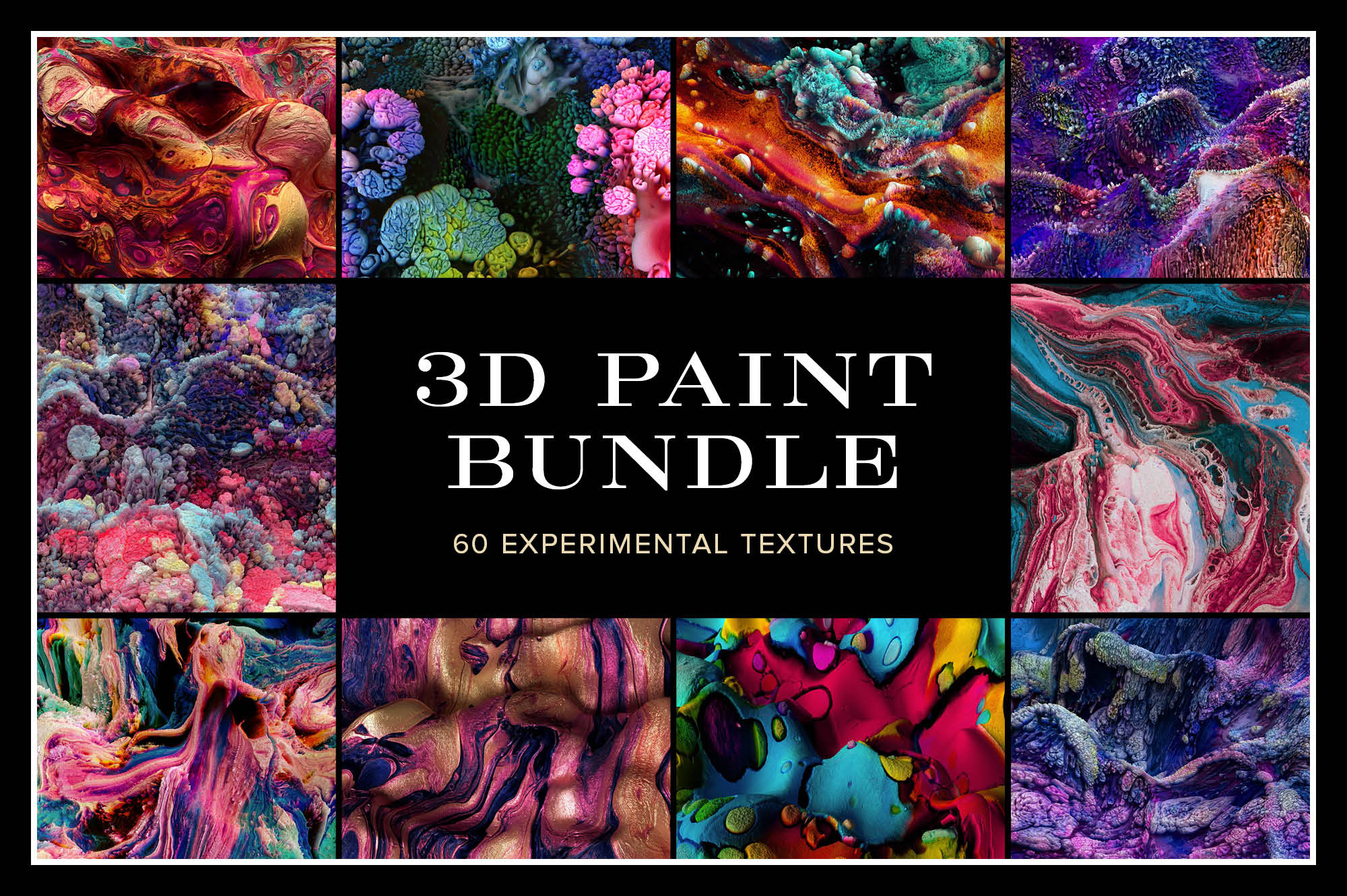 3D Paint Bundle, a Texture Graphic by Chroma Supply