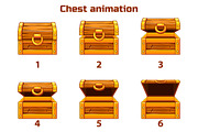 Animation step by step wooden chest, a Graphic by BabySofja