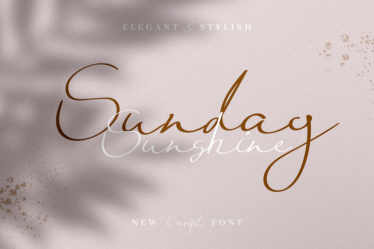 Sunday Sunshine - Handwritten Script, a Script Font by AndrewPixel