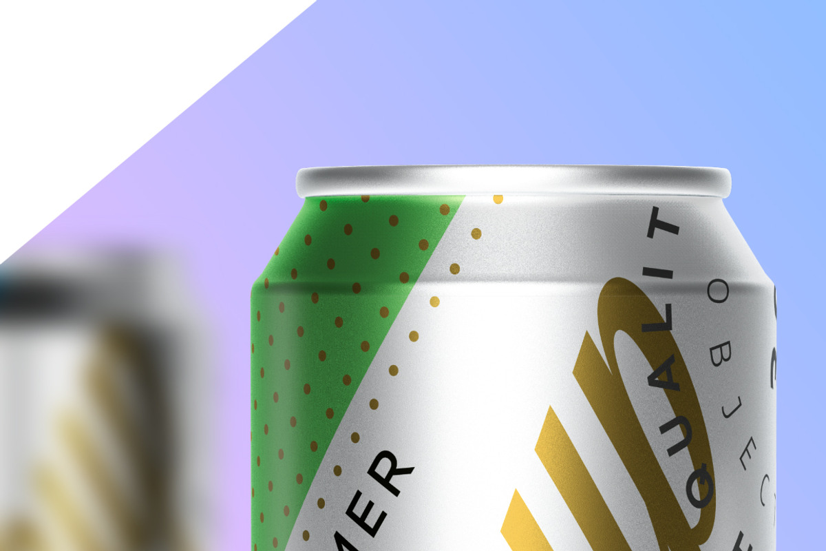 Aluminum Can Poster Mockup 330ml, a Packaging Mockup by Reformer Mockup