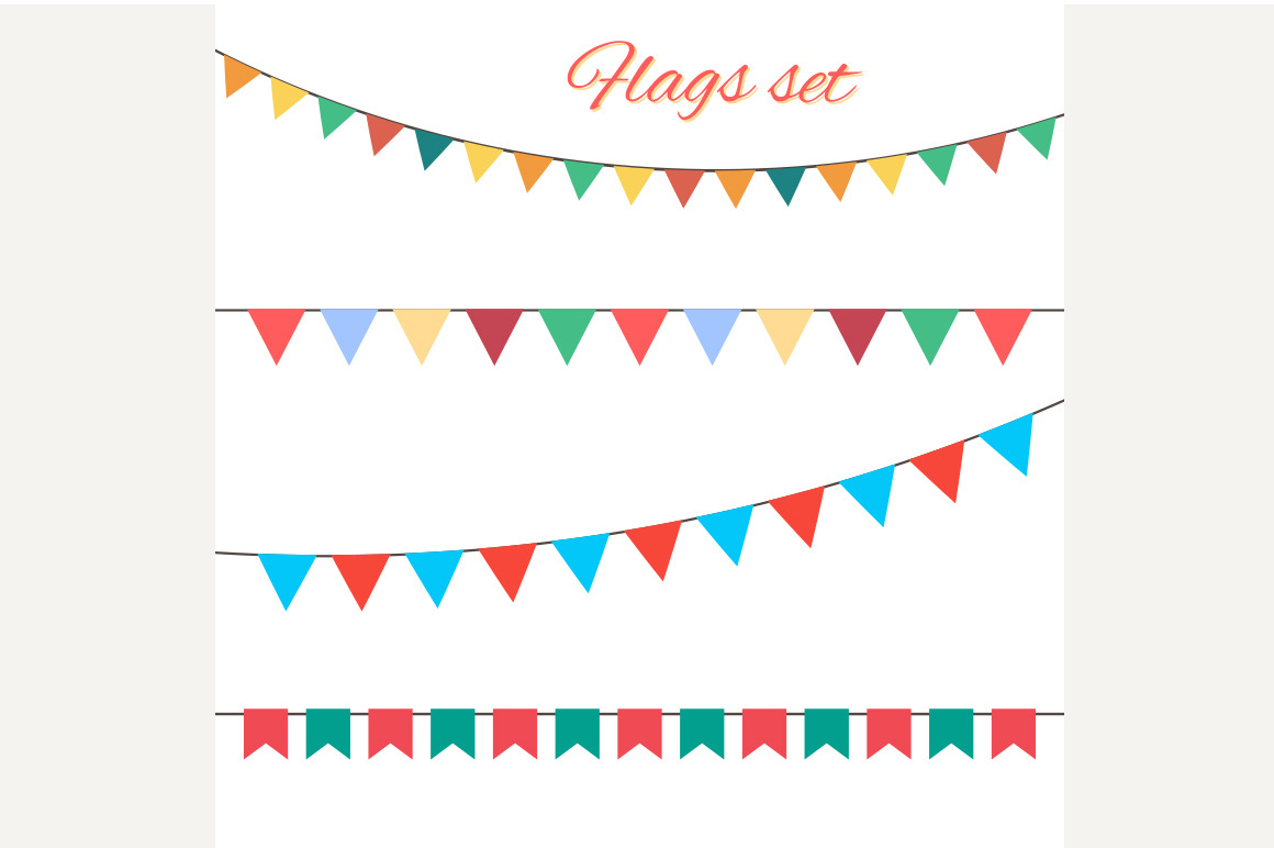 Flags vector set, a Graphic by Shanvood