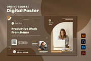 Online Course Digital Poster, a Templates & Theme by Rahardi Creative