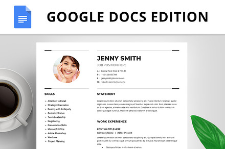 Resume Template, CV, Google Docs, a Resume Template by Best Themes ...