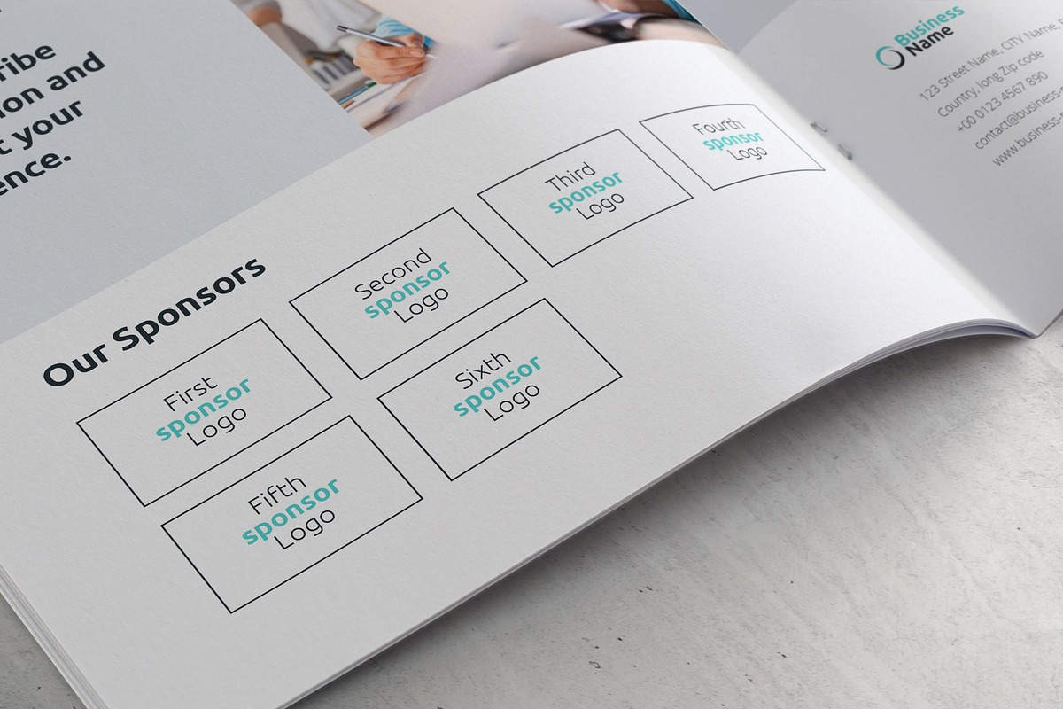 Conference Program Brochure, a Brochure Template by Sabin