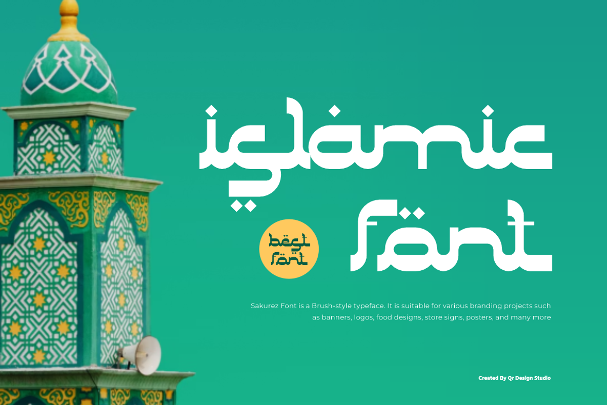 Asroha - Arabic & Islamic Font, a Sans Serif Font by QR Design Studio