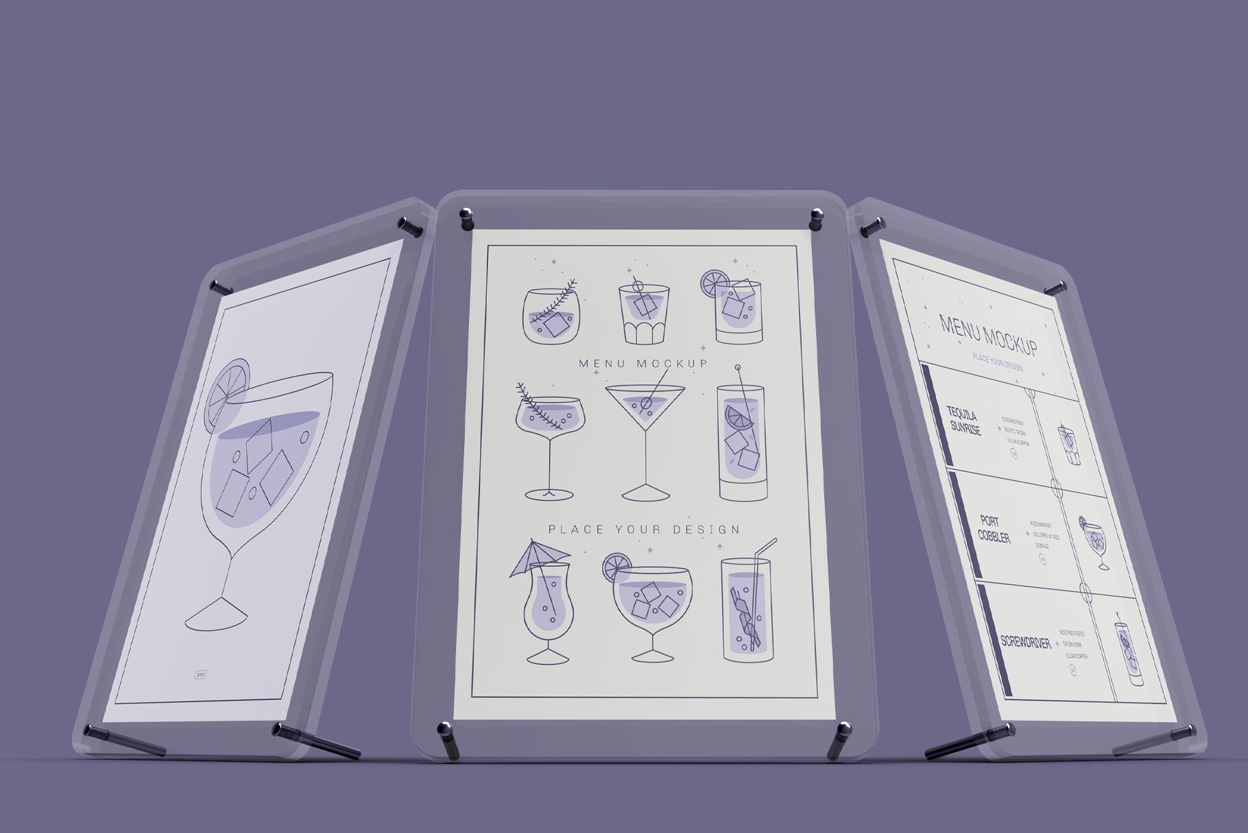 3d Menus Acrylic Table Tent Mockup, an Advertising Mockup by The Rose ...