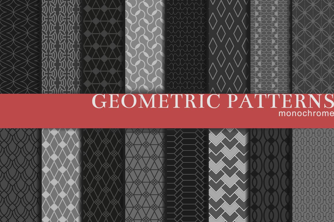 Geometric Patterns - Set 2, a Pattern Graphic by Solana | Creative Market