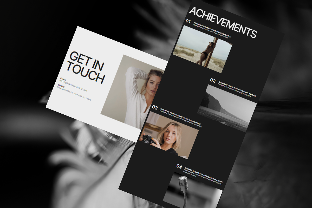 Portfolio Website Template in Canva