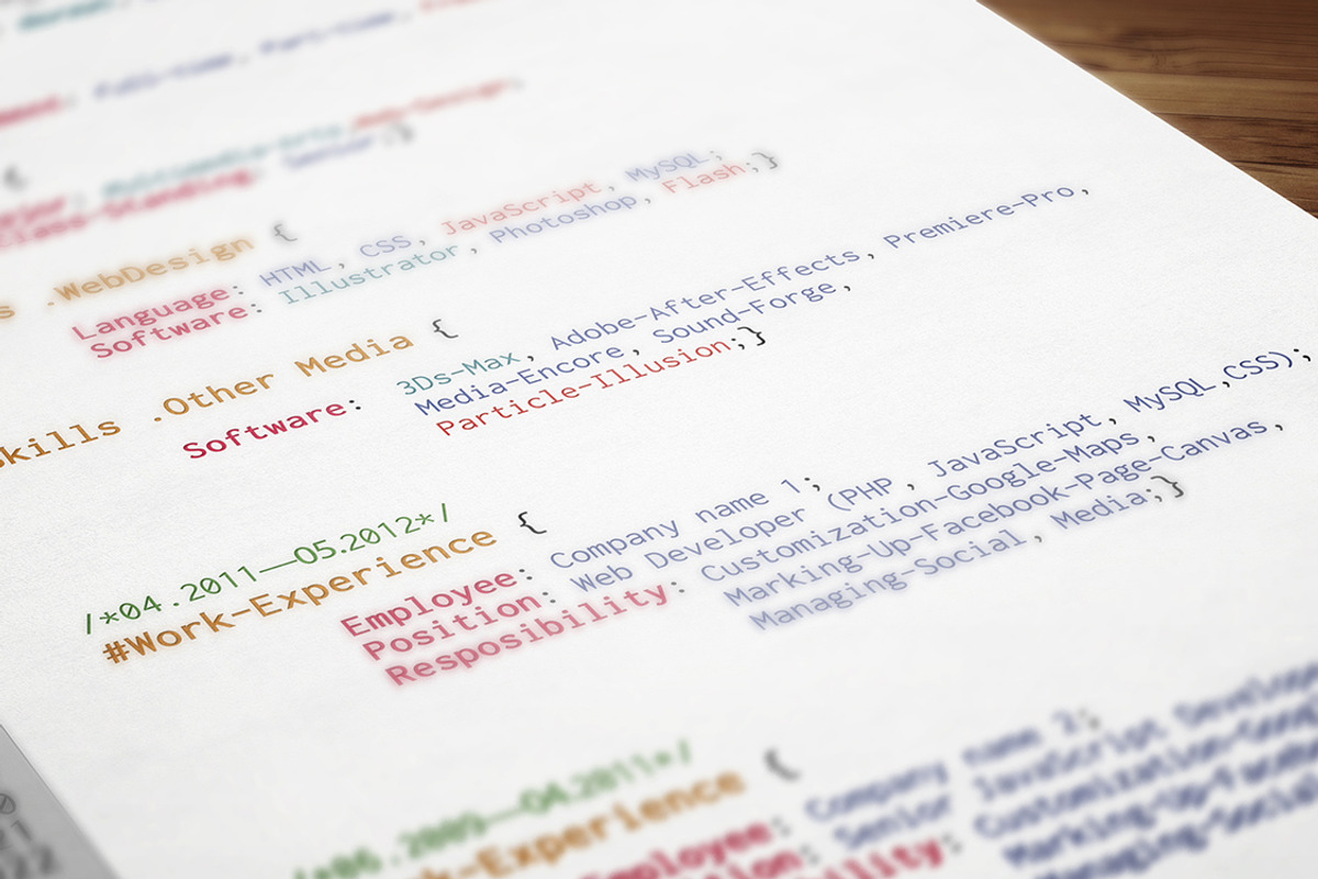 One page CSS Resume, a Resume Template by CleanLines