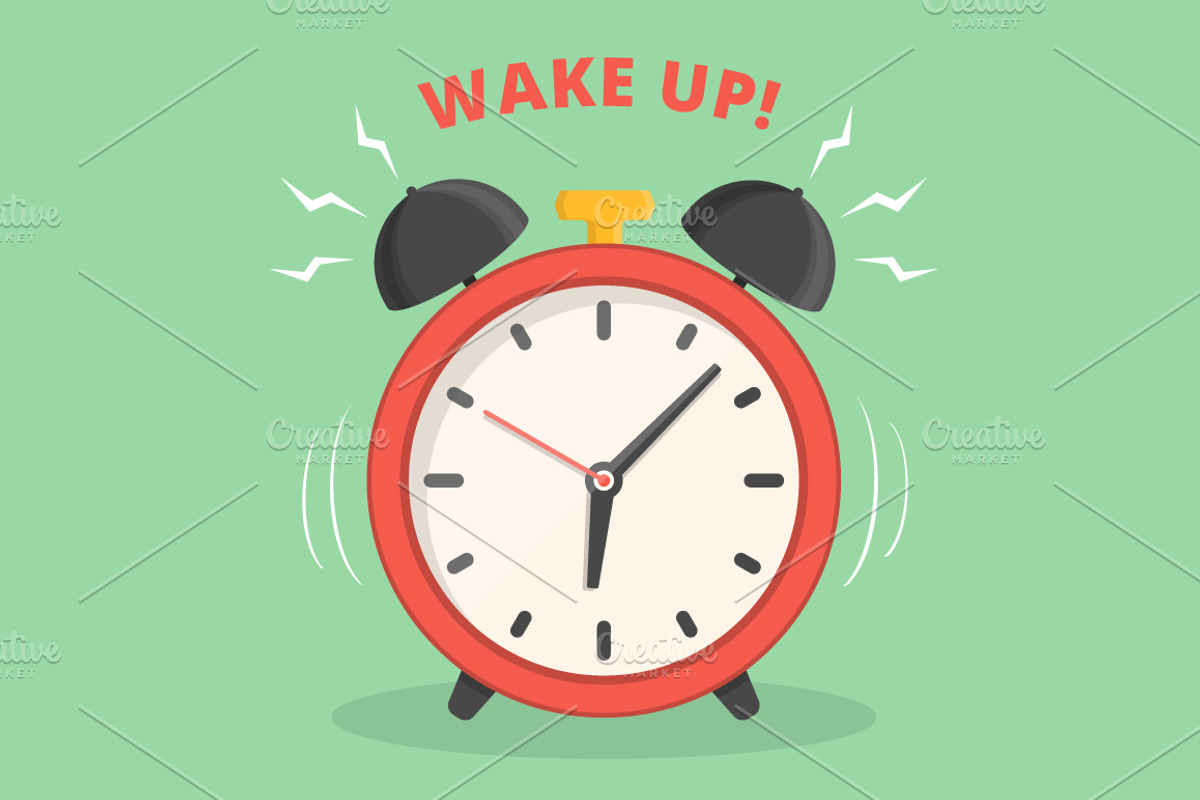 Alarm Clock, a Graphic by PixMarket | Creative Market
