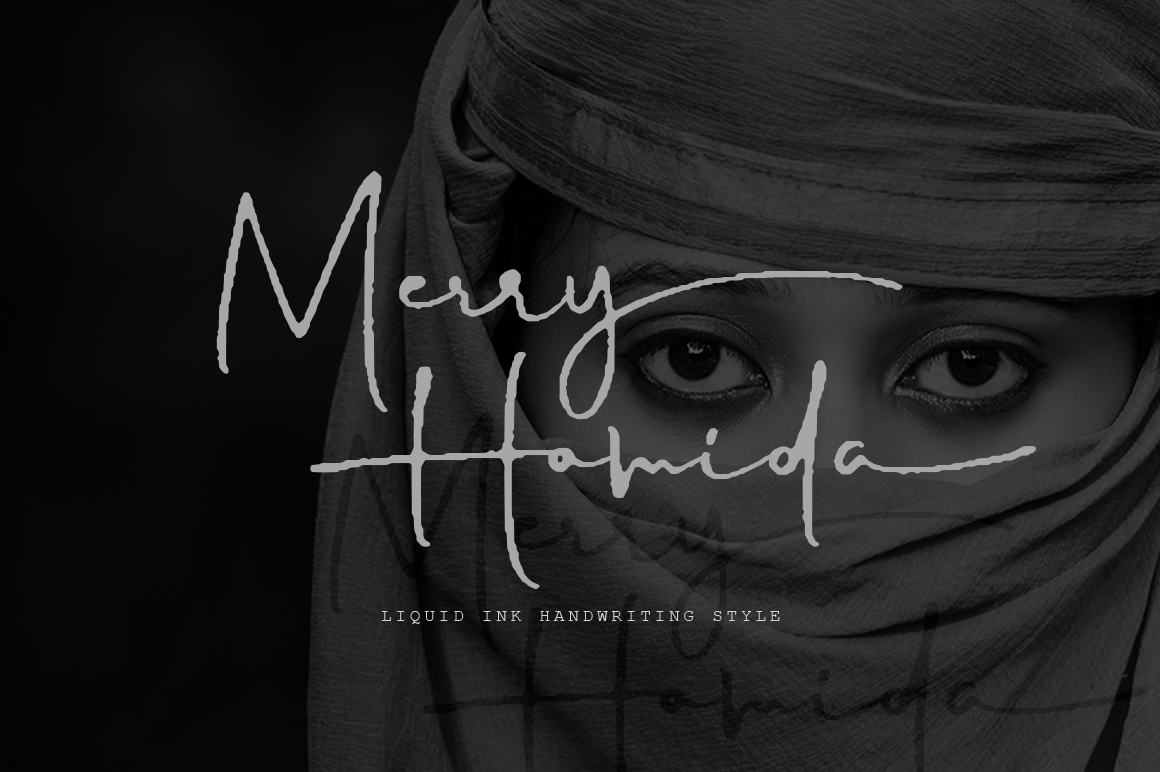 Merry Hamida, a Script Font by GRAPHICPRESS