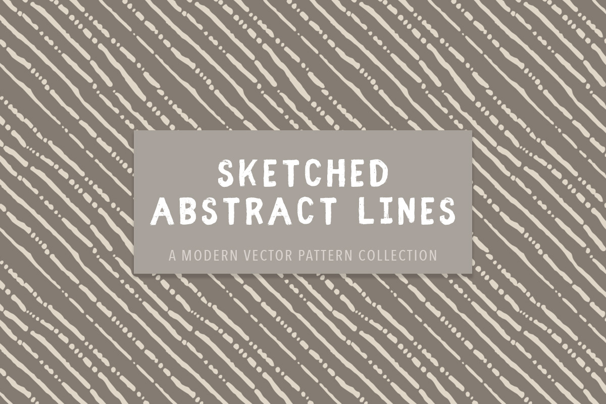 64 Sketched Abstract Lines Patterns, a Pattern Graphic by Jennadesigns