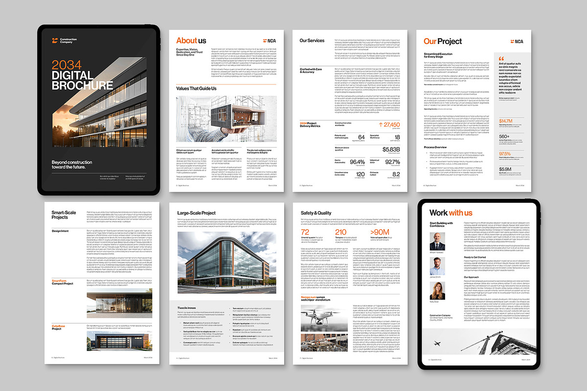 Digital Brochure Template, a Brochure Template by BrandPacks