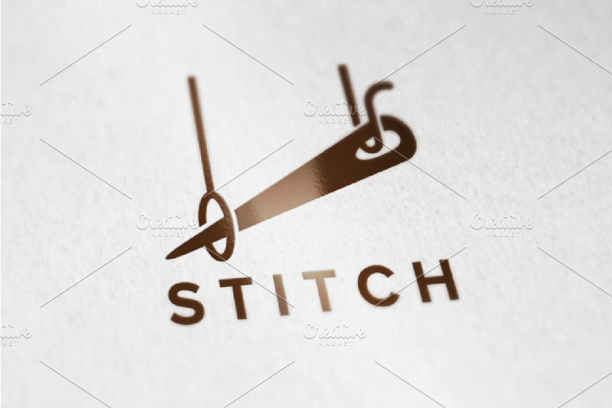 Simple Stitch Logo Template, a Branding & Logo Template by Lucky Graphic