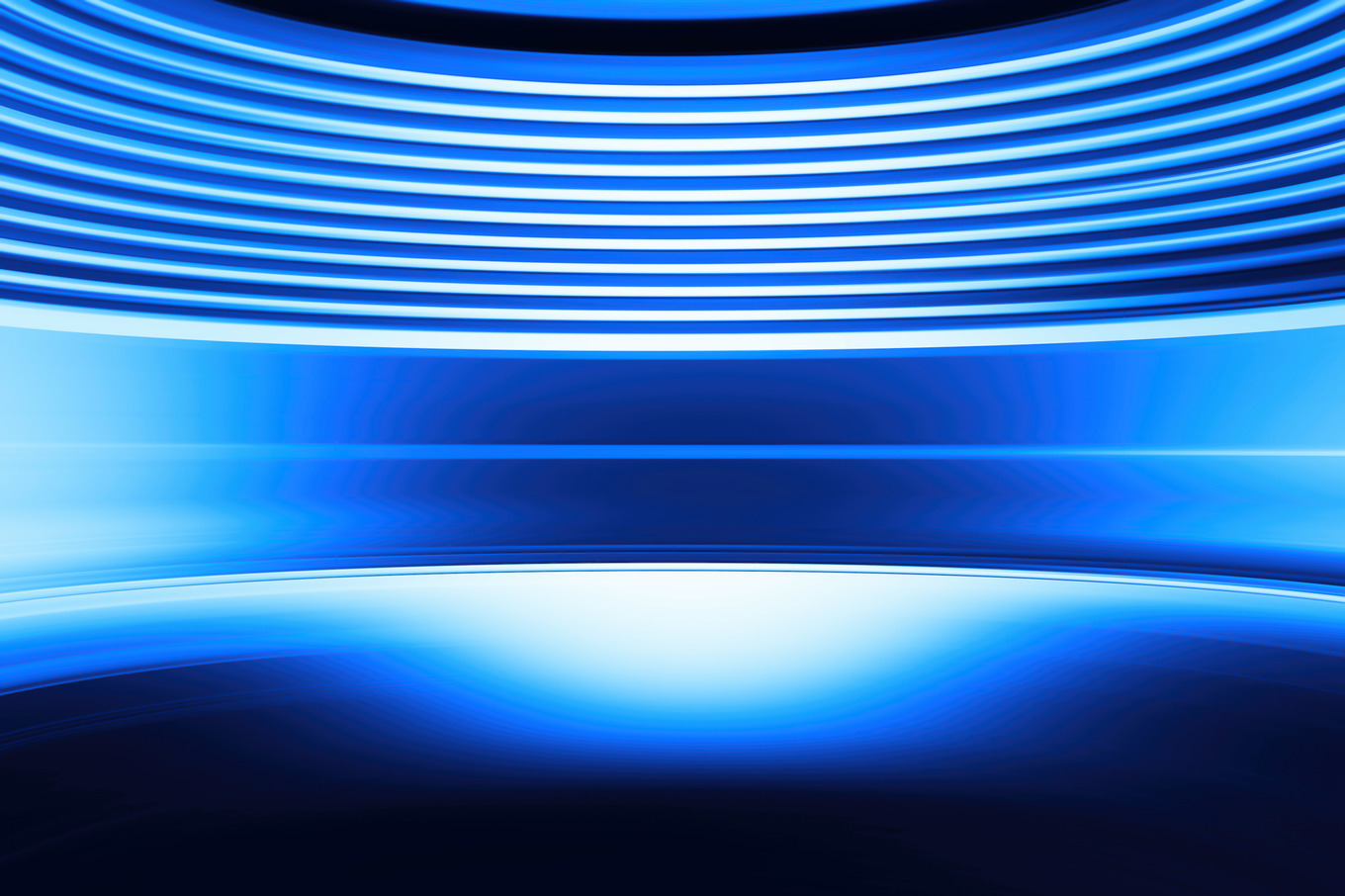 Curved blue abstract virtual reality background, a Decorative ...