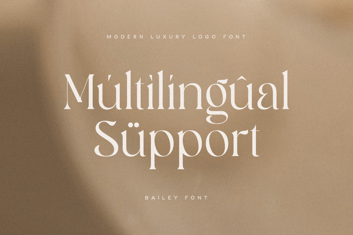 Bailey - Classy Luxury Logo Font