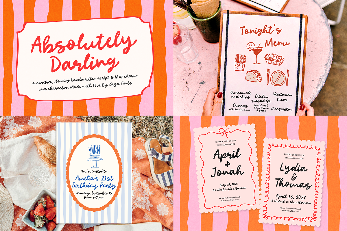 Whimsical Handwritten Font Bundle, a Handwritten Font by Kaya Fonts