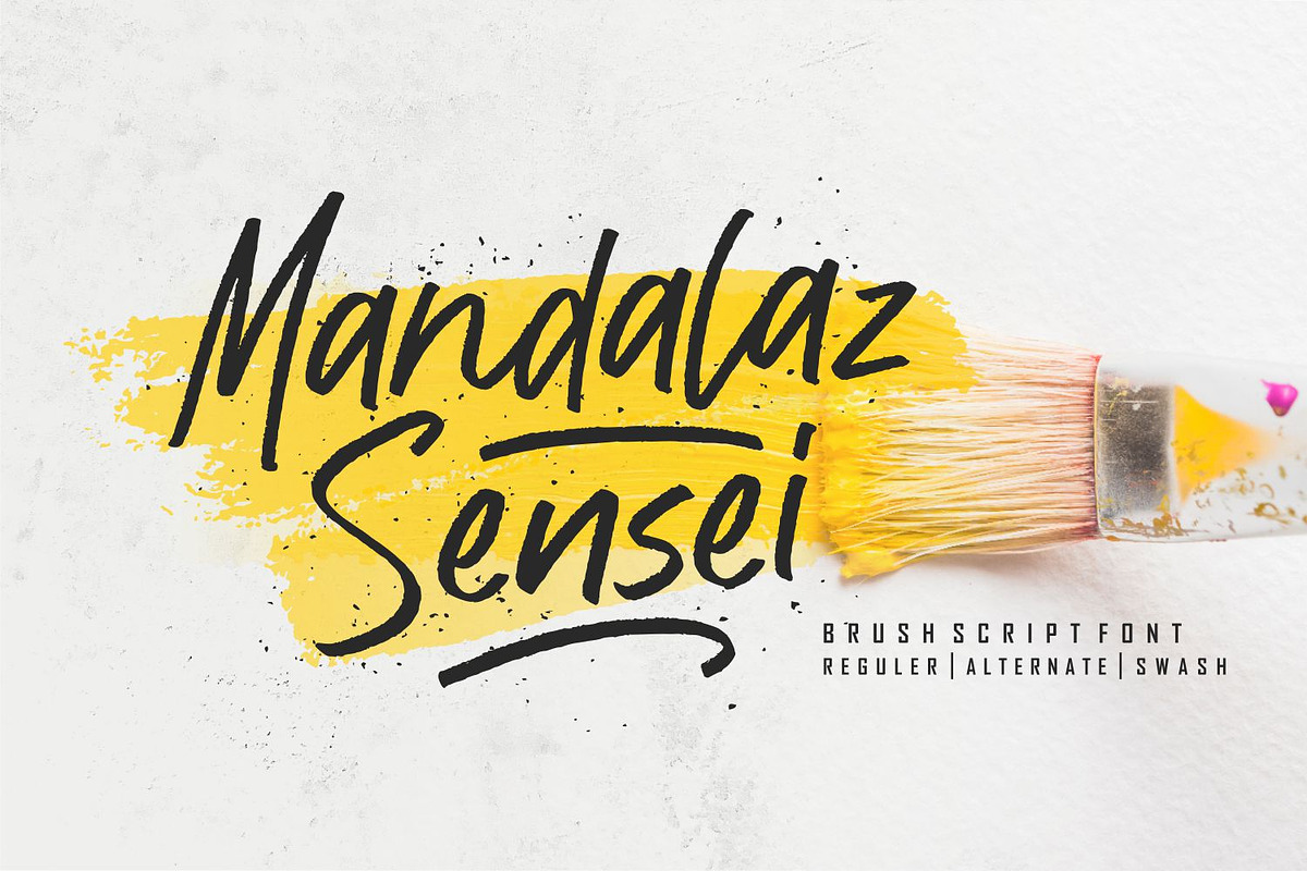 Mandalaz Sensei Font, a Script Font by Allouse Studio | Creative Market