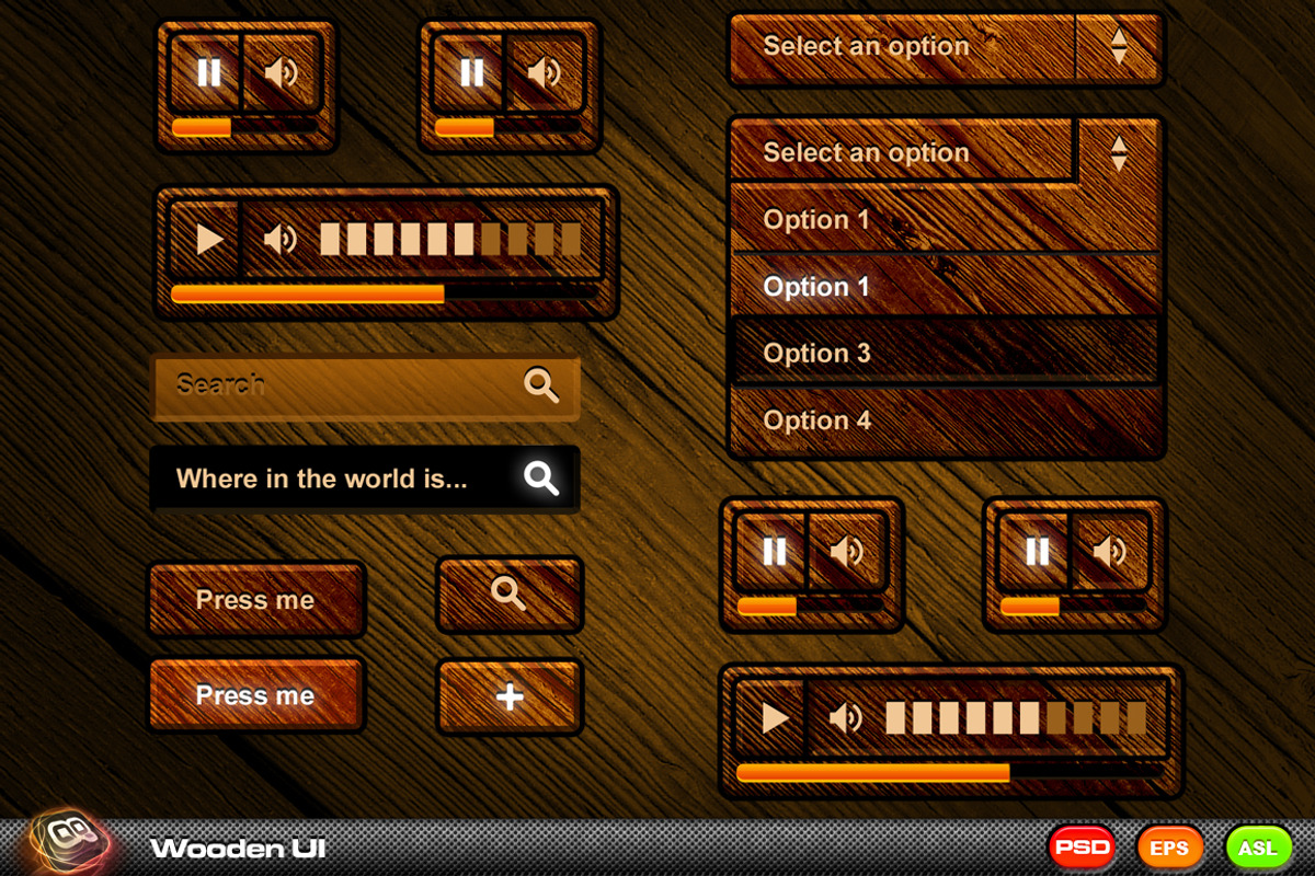 Wooden Mac UI Kit, an UI Kit Template by quicky