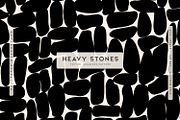 Heavy Stones, a Pattern Graphic by MalyskaStudio