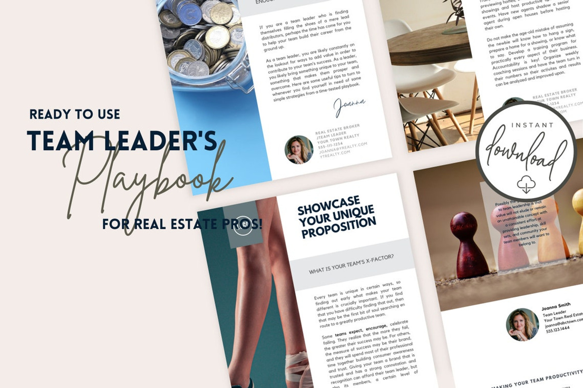 Team Leader's Playbook Guide CANVA