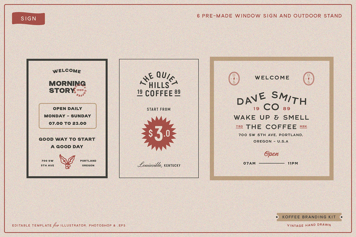 Koffee Branding Kit, a Branding & Logo Template by Refolve Design
