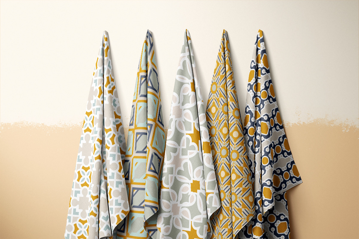 Modern Geometry | 12 Vector Patterns, a Pattern Graphic by Jennadesigns ...