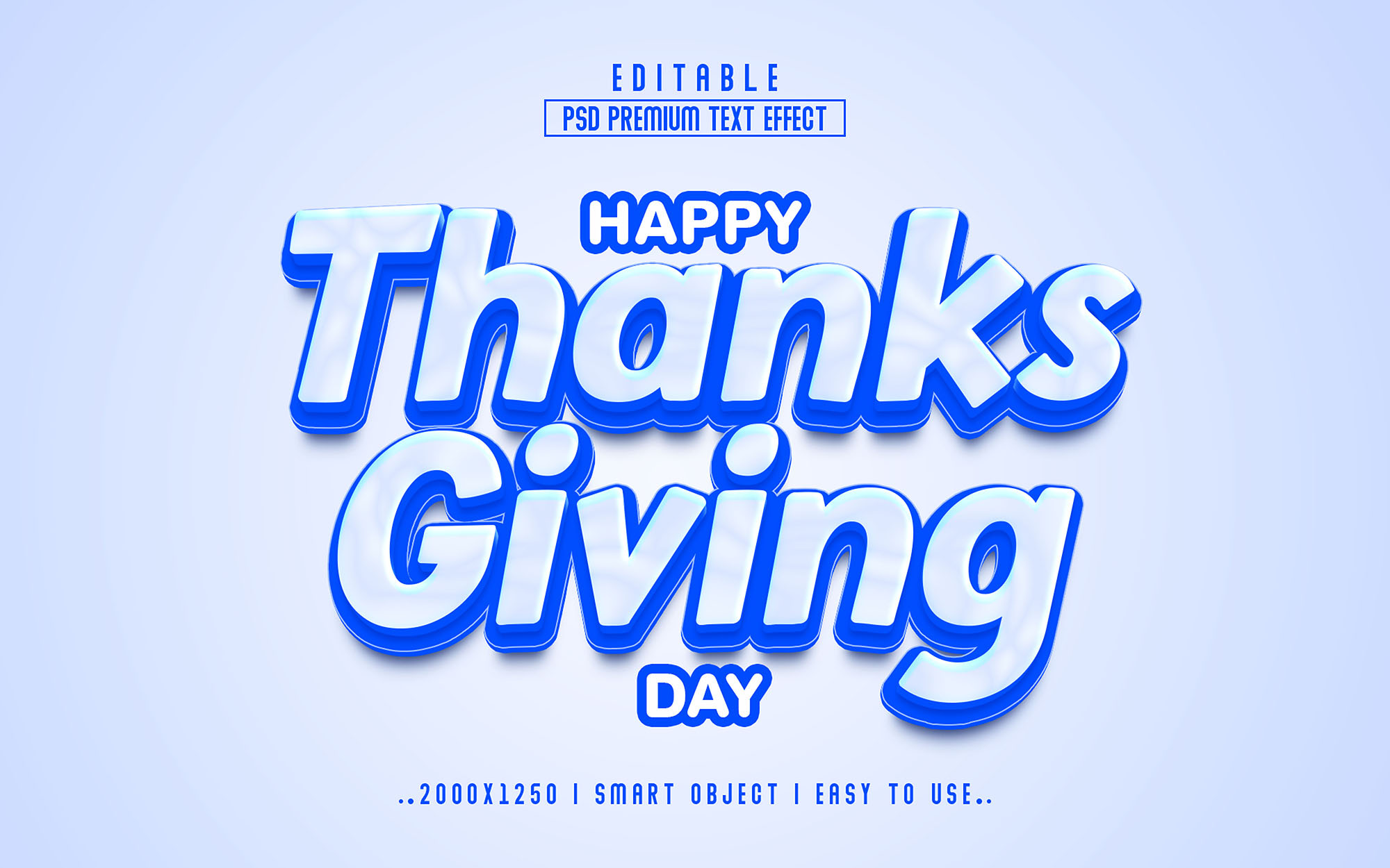 Happy thanks giving day 3D text | Actions ~ Creative Market