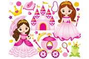Vector Princess Clipart | Illustrations ~ Creative Market