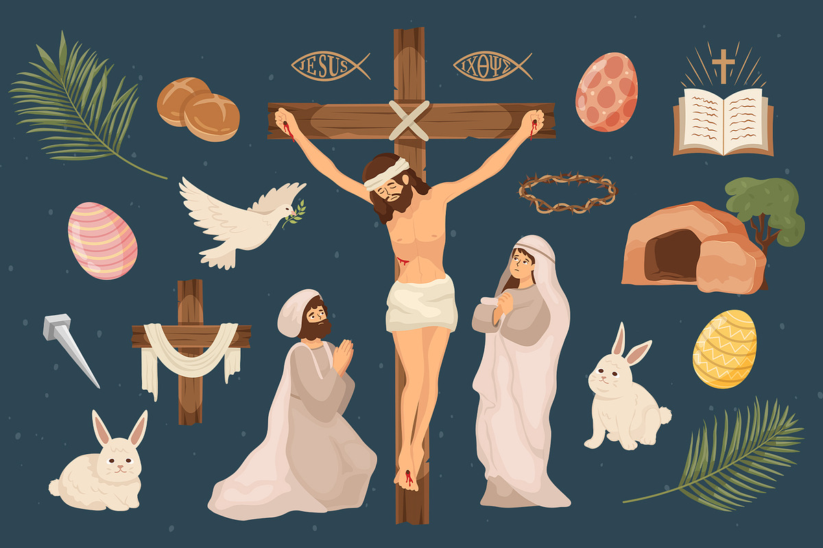 Easter Illustrations, an Object Graphic by DesignerCandies