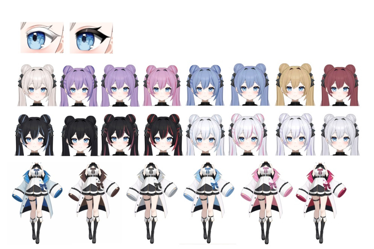 【Customizable】live2d vtuber mode, a Merchandise Mockup by Fuwa Vtuber