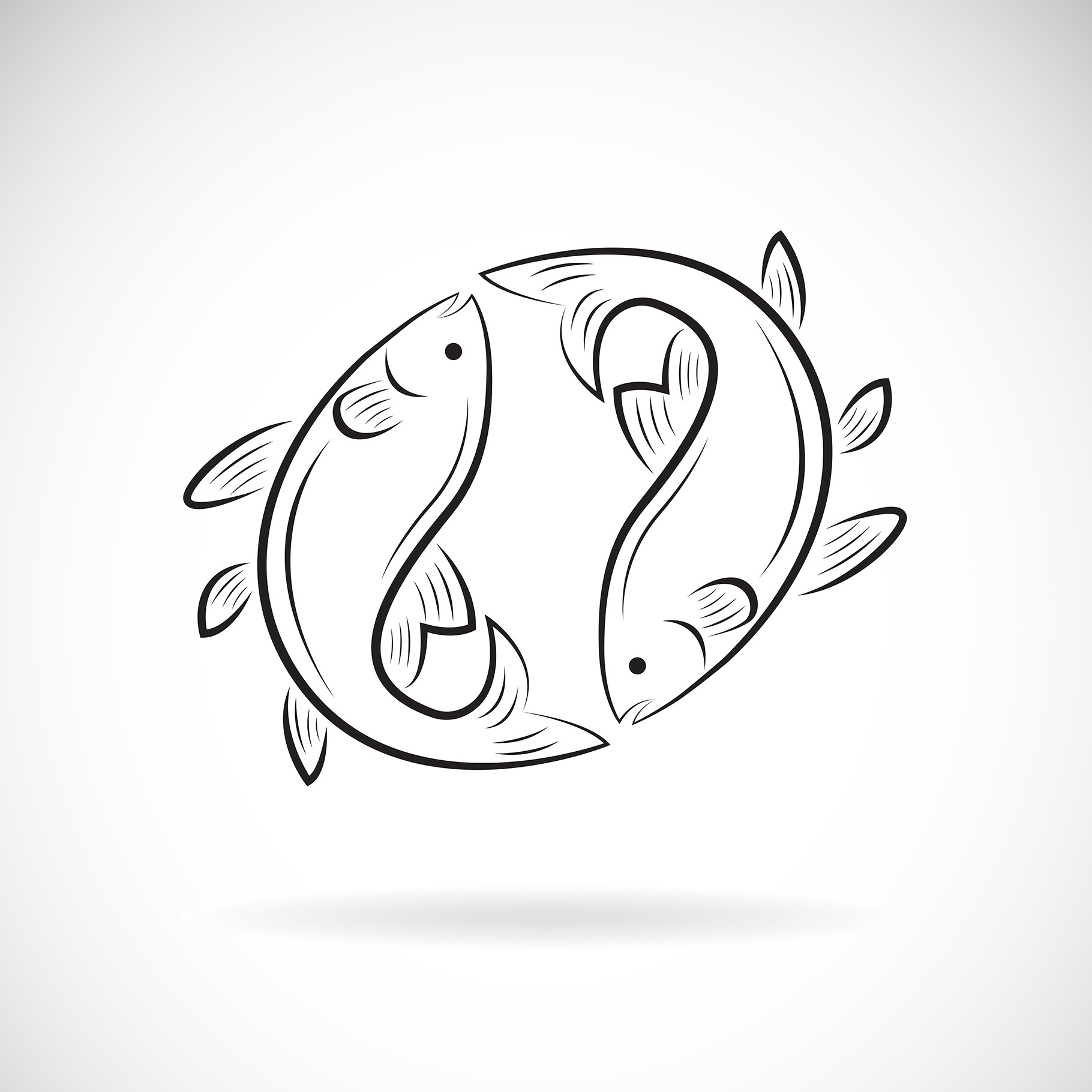 Vector of two fish design. Animal., an Icon by yod67