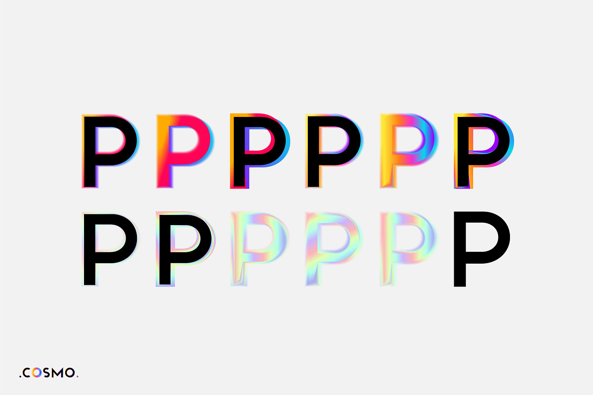 Cosmo. OTF-SVG Hologram family., a Symbol Font by Luxfont