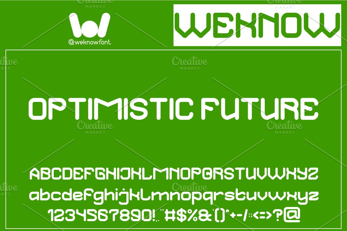 Optimistic Future font
