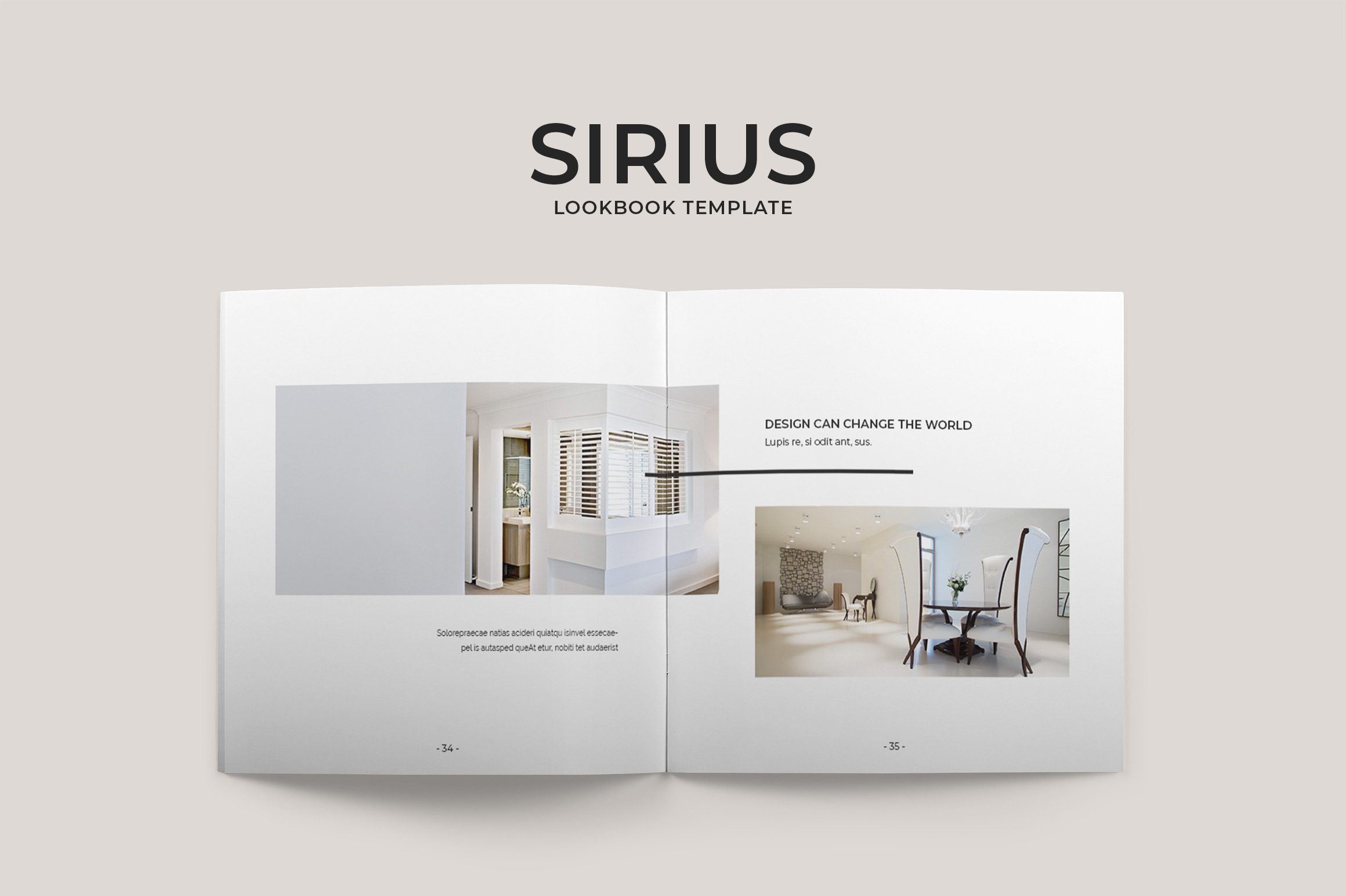 Sirius Lookbook Template, a Brochure Template by SlideStation