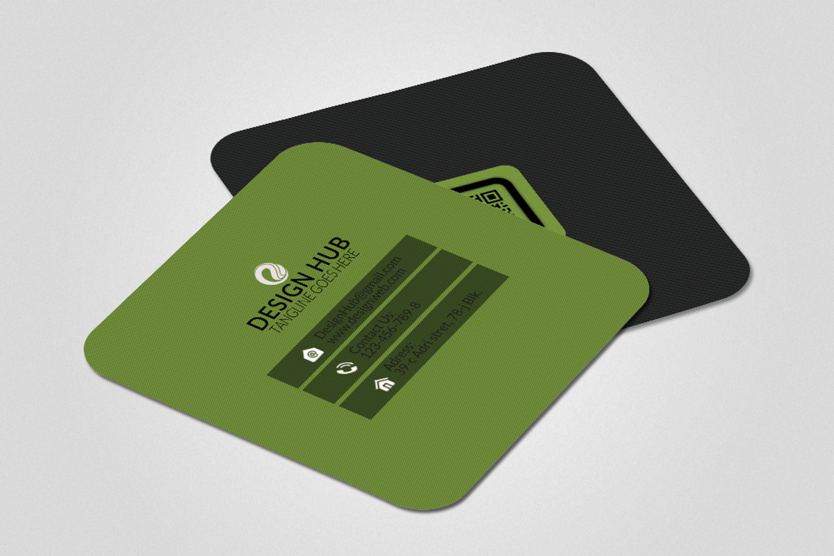 Small Social Card Template, a Business Card Template by Psd Templates