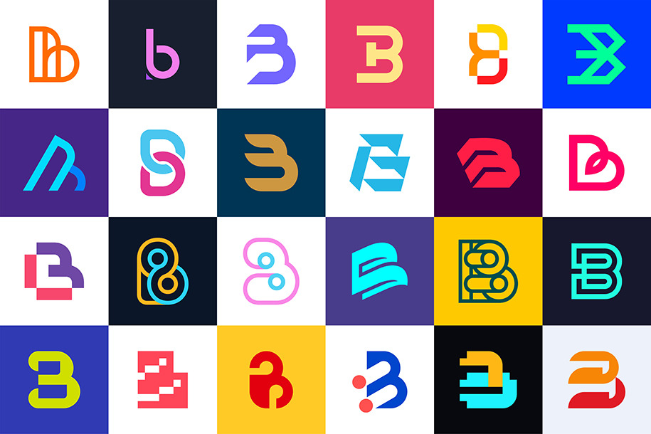 Logos collection with letter B, an Icon by NataliiaVolyk