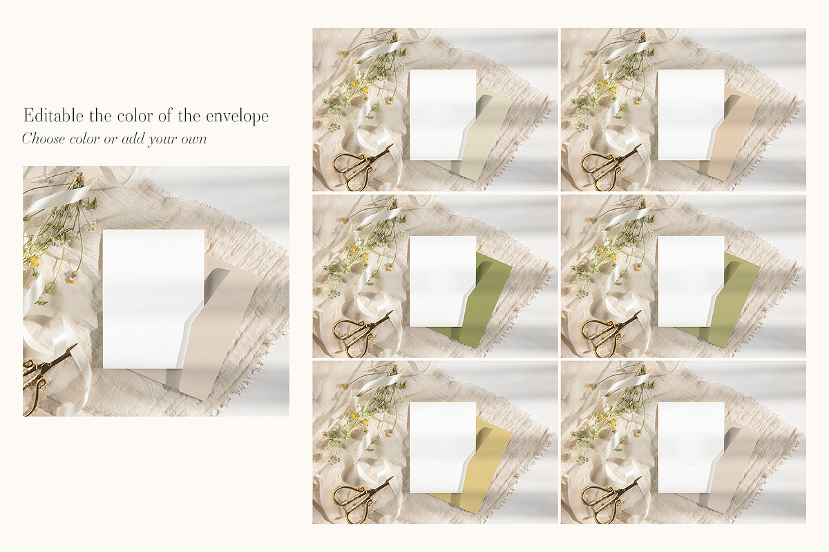 Card Mockup Bundle Wedding WBF, a Product Mockup by PawMockups