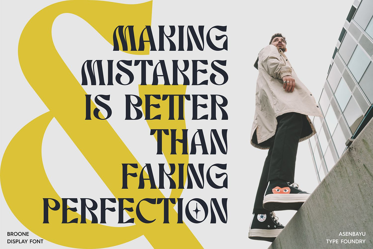 Broone - Decorative Display Font