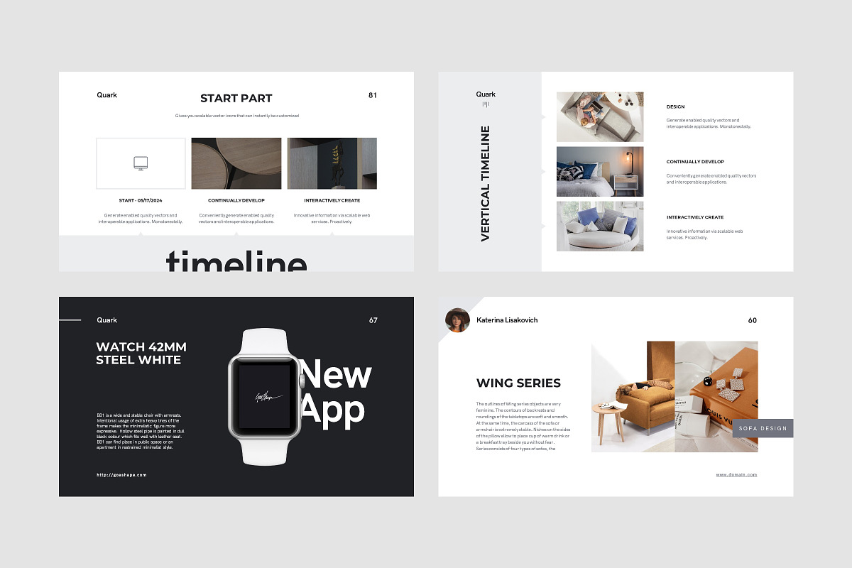 Quark PowerPoint Presentation, a Presentation Template by Goashape Studio