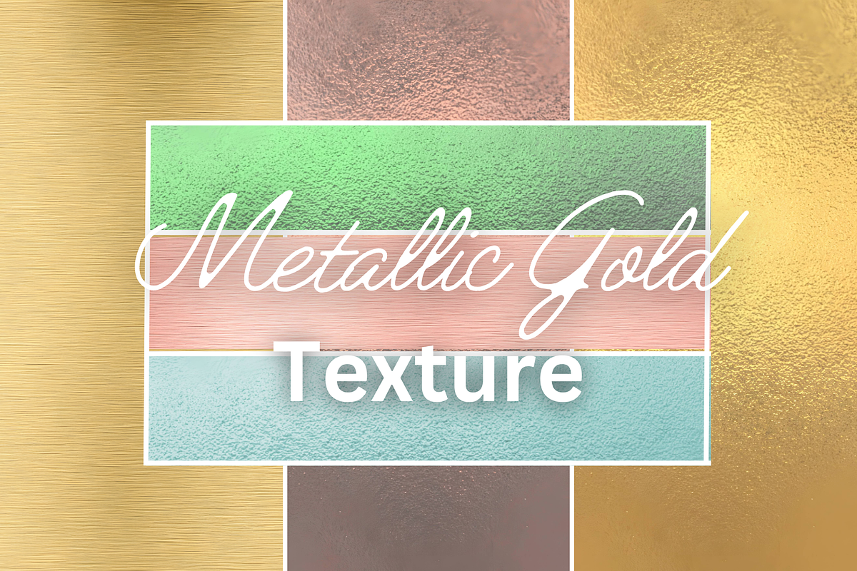 Metallic Gold Texture Digital Paper | Creative Market