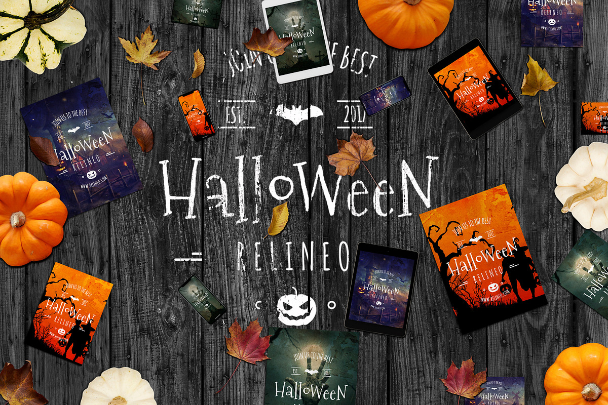 Halloween Mock-up / Scene Generator, a Books & Magazine Mockup by ...